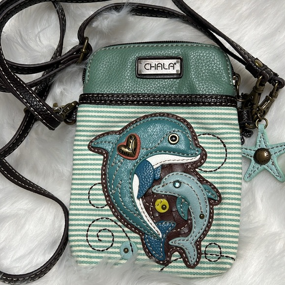 Chala | Bags | Chala Dolphin Convertible Crossbody Cell Phone Purse ...